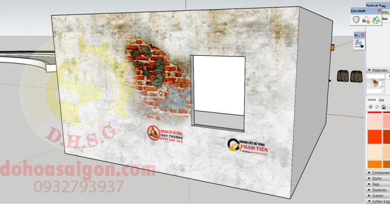 TẠO MAP VẬT LIỆU TRONG SKETCHUP - ĐỒ HỌA SÀI GÒN