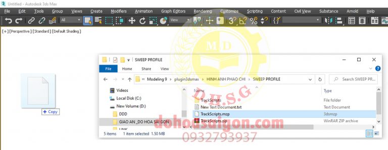 CÀI ĐẶT PLUGIN SWEEP PROFILE 3DSMAX | ĐỒ HỌA SÀI GÒN