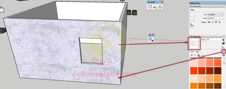 TẠO MAP VẬT LIỆU TRONG SKETCHUP - ĐỒ HỌA SÀI GÒN