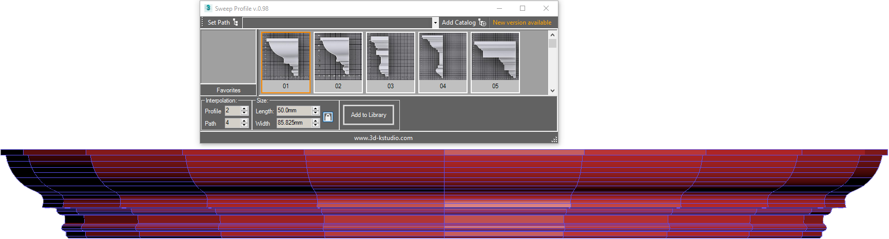 PLUGIN SWEEP PROFILE TRONG 3DSMAX | HƯỚNG DẪN SỬ DỤNG