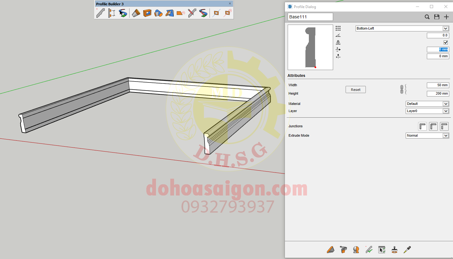 HƯỚNG DẪN SỬ DỤNG PLUGIN PROFILE BUILDER 3 SKETCHUP