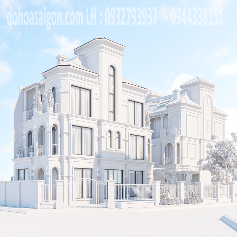 MODEL 3DSMAX BIỆT THỰ CAO CẤP | DIỄN HỌA KIẾN TRÚC